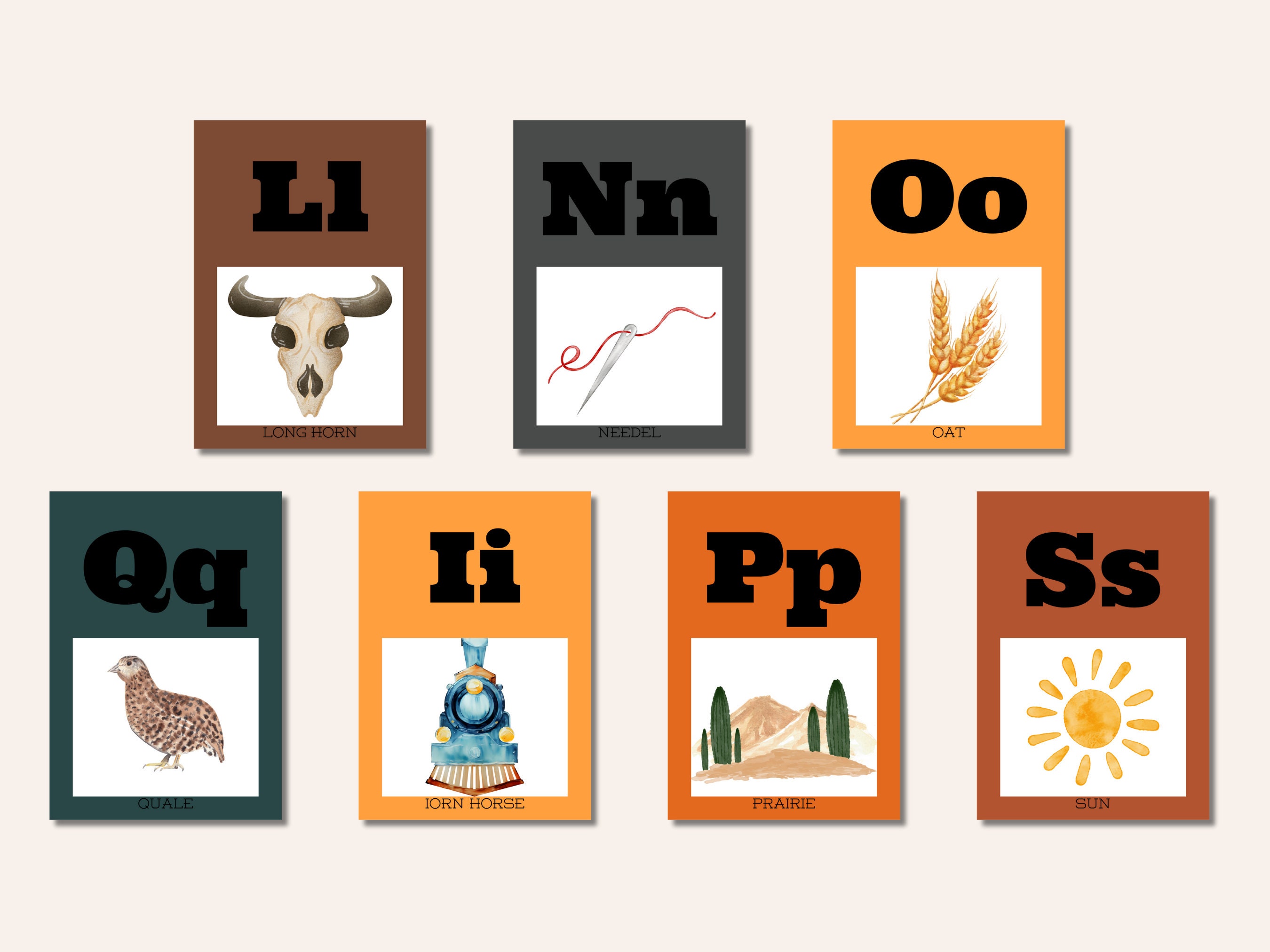 Editable Alphabet Posters for a Western Themed Classroom | Classroom ...