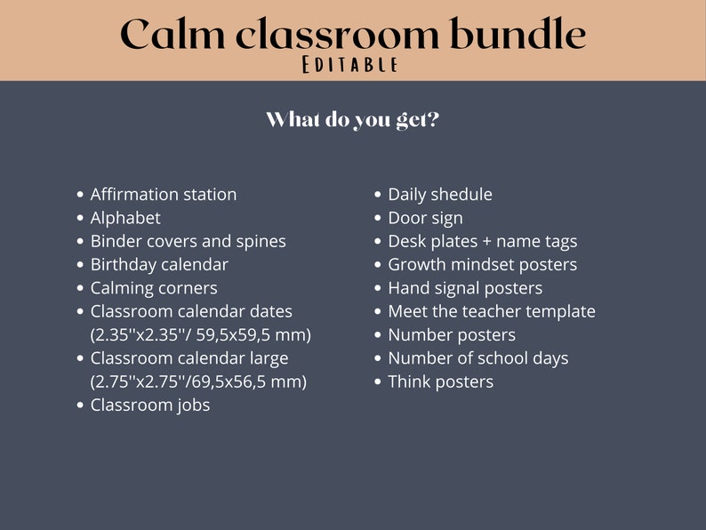 Boho Plants Calm Classroom Decor Bundle |plants Please | Serene ...