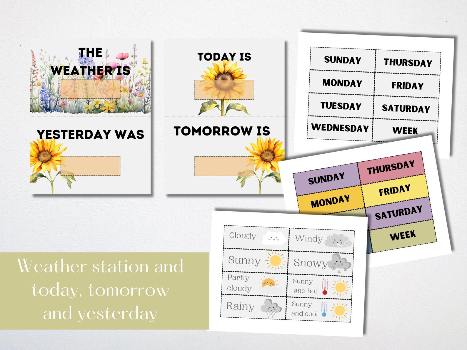 Classroom Calendar With a Wild Flower Meadow Theme | Classroom Decor ...