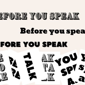 Think Before You Speak Editable Posters for a Western Themed Classroom ...