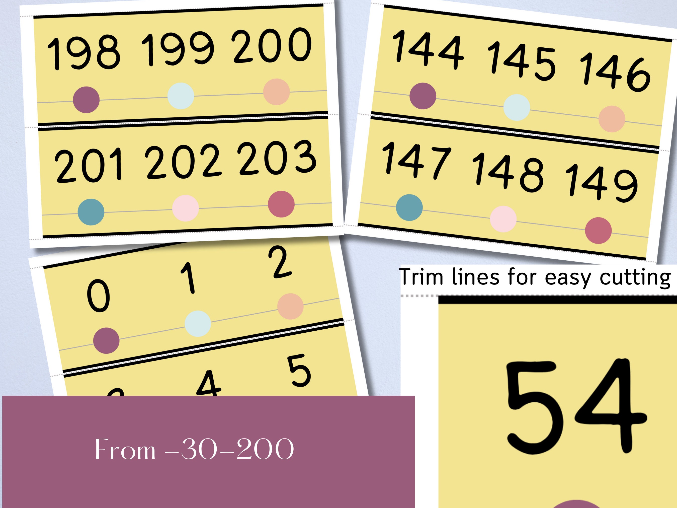 Number Lines and Skip Counting in a Pastel Heaven | Teacher Printables ...