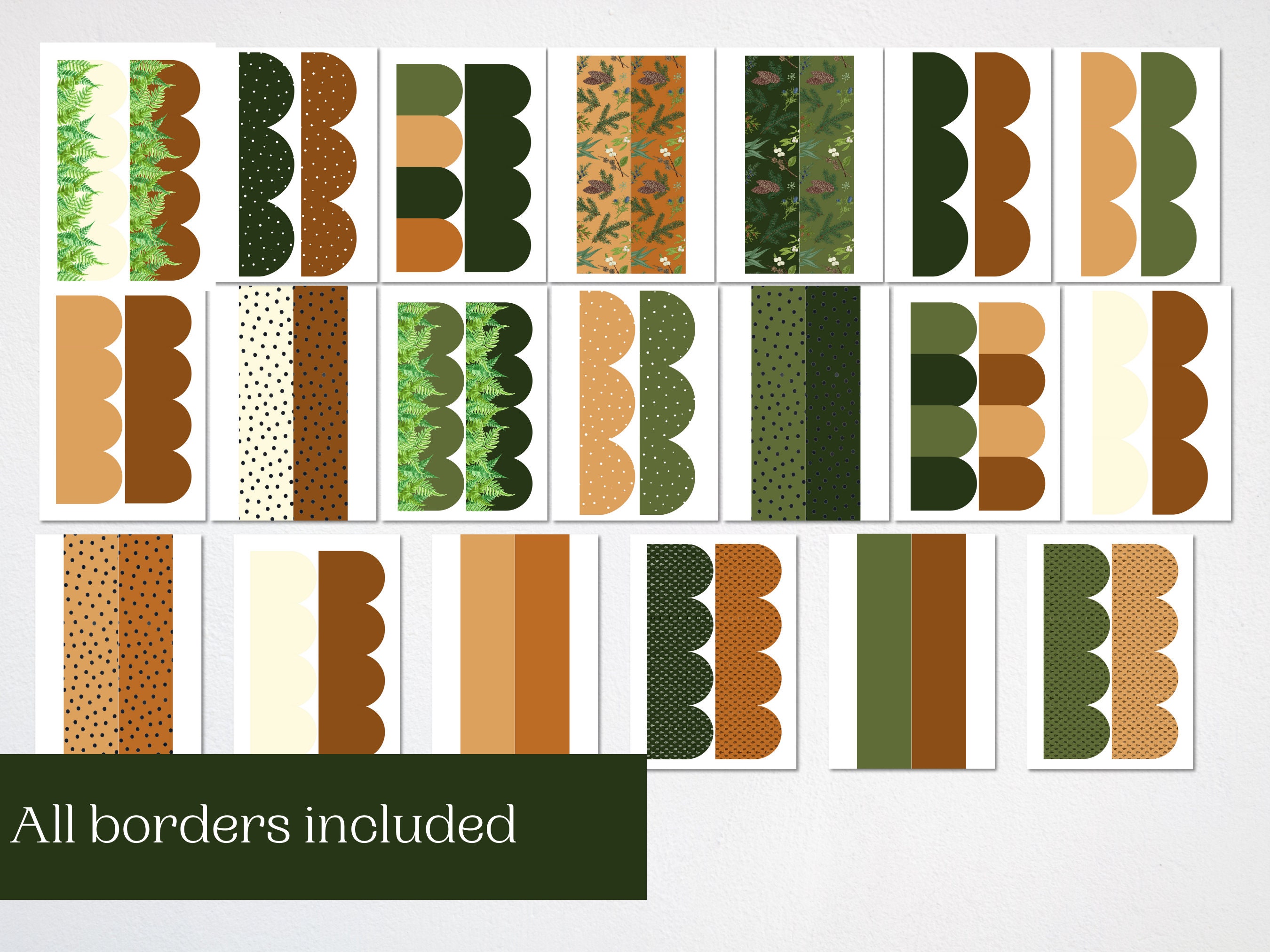 Bulletin Borders and Letters for a Forest Themed Classroom - Etsy