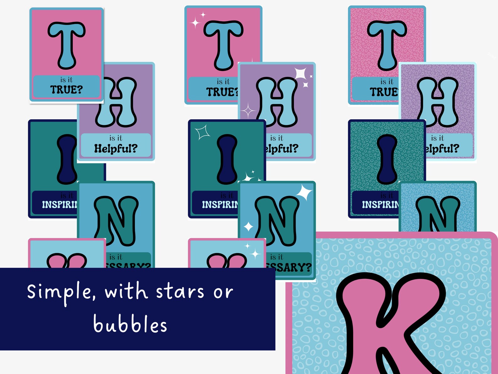 Editable Think Classroom Posters, Think Before You Speak, Classroom ...