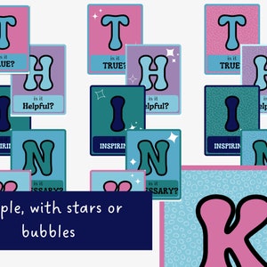 Editable Think Classroom Posters, Think Before You Speak, Classroom ...