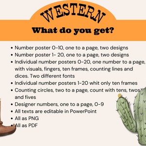 Numbers Posters for a Western Themed Classroom | Classroom Decor | Math ...