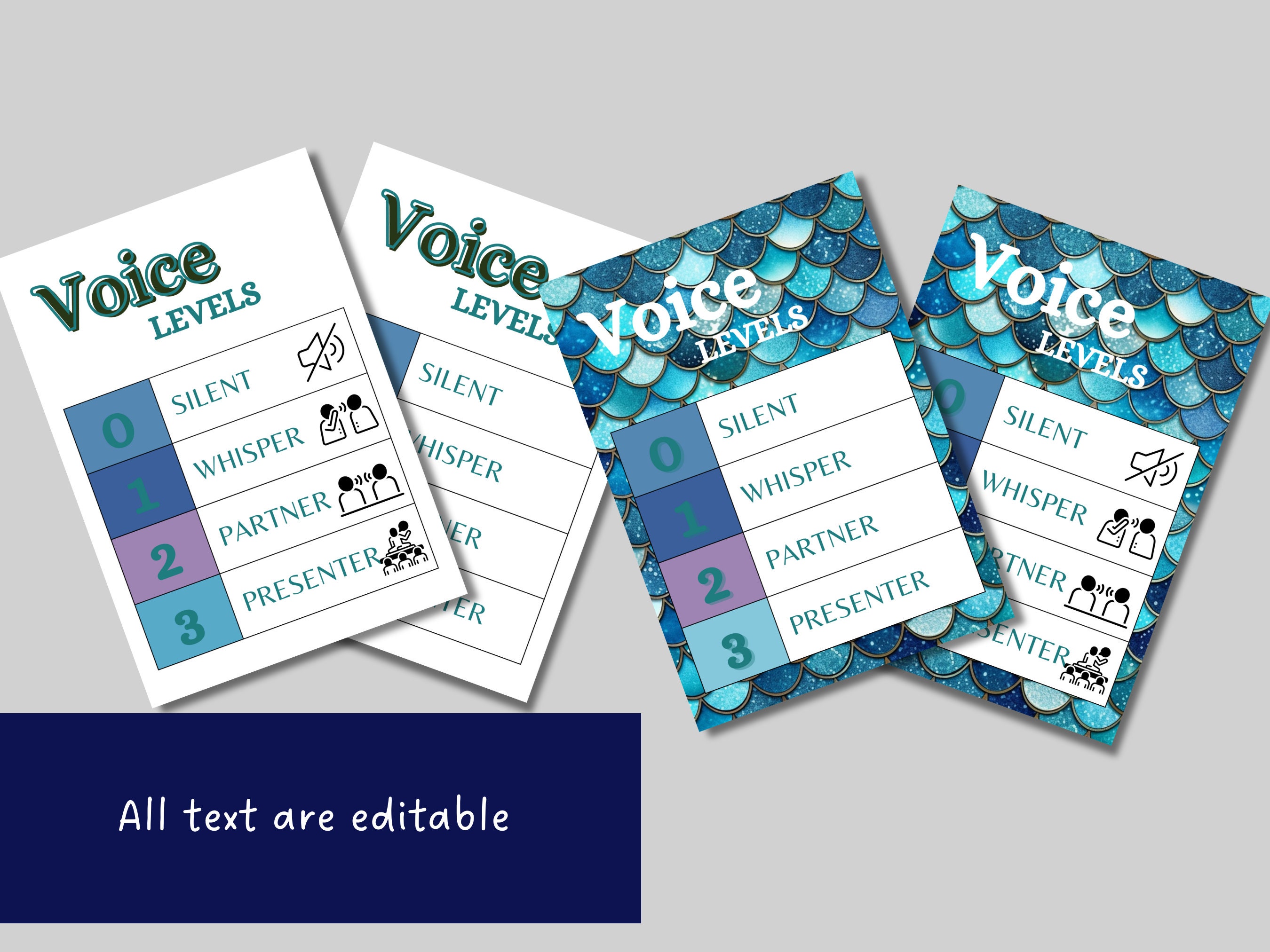 Voice Levels and Classroom Rules for an Ocean Themed Classroom ...