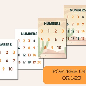 Numbers Posters for a Western Themed Classroom | Classroom Decor | Math ...