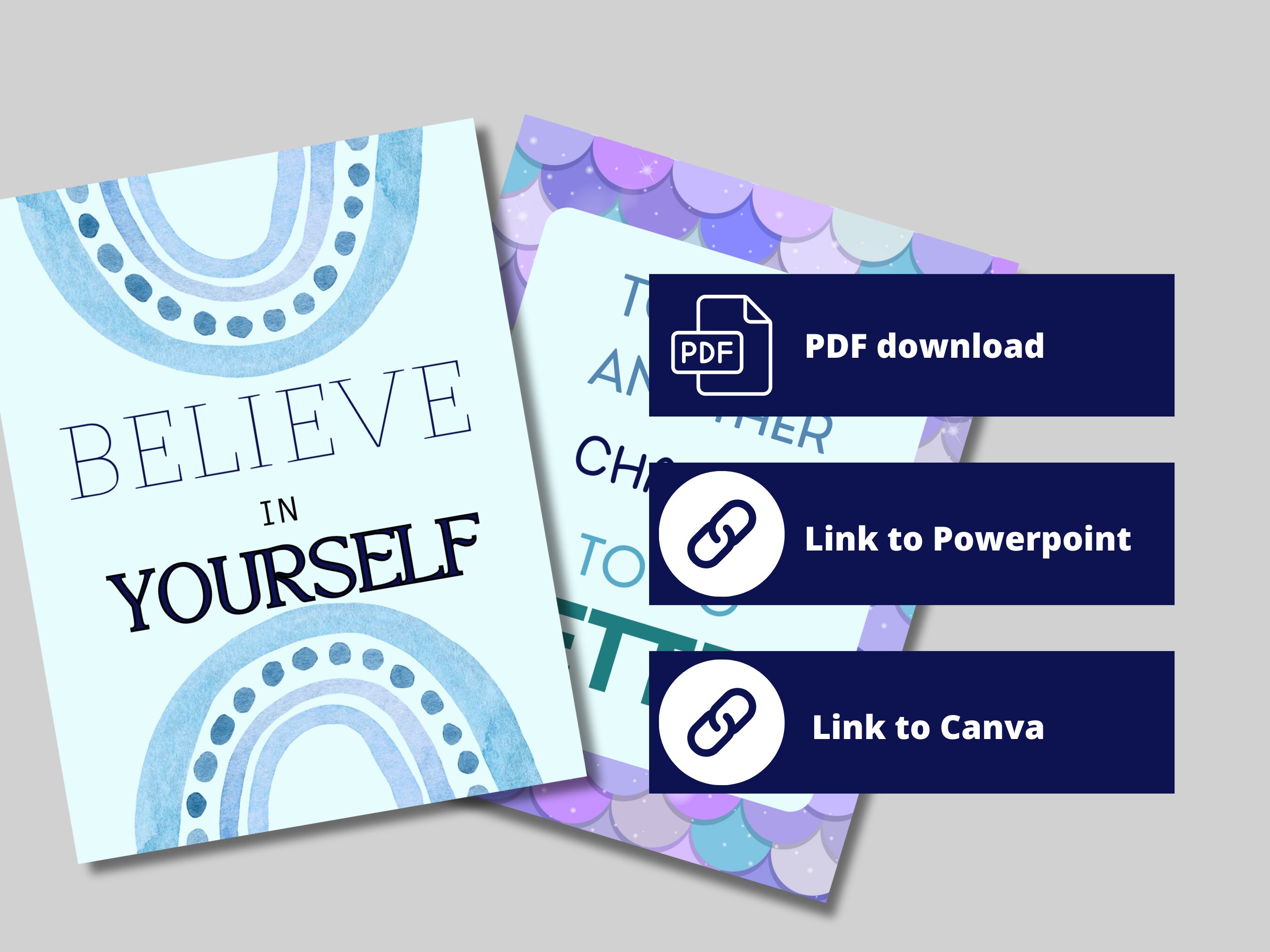 Growth Mindset Motivational Posters for an Ocean Themed Classroom ...