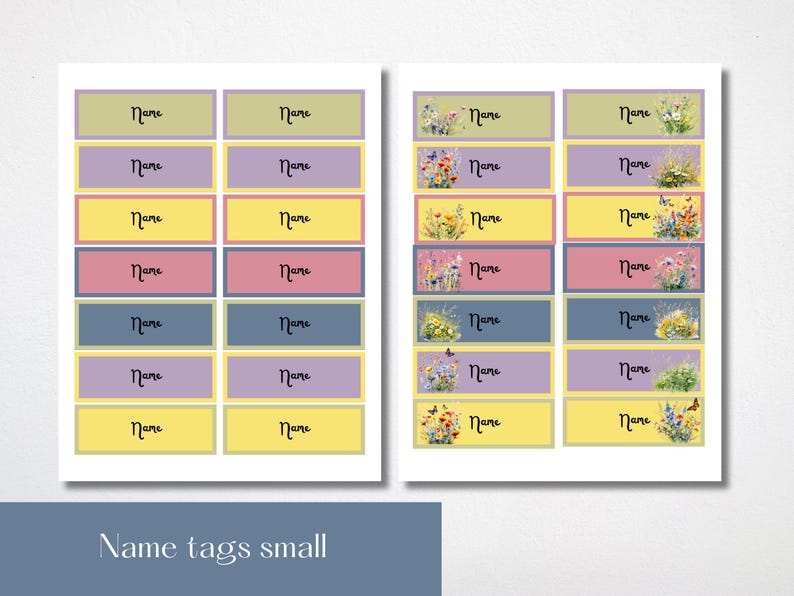 Meadow Themed Desk Plates and Name Tags | Classroom Decor | Wild ...
