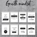 Growth Mindset Classroom Posters Simple Black and White or - Etsy