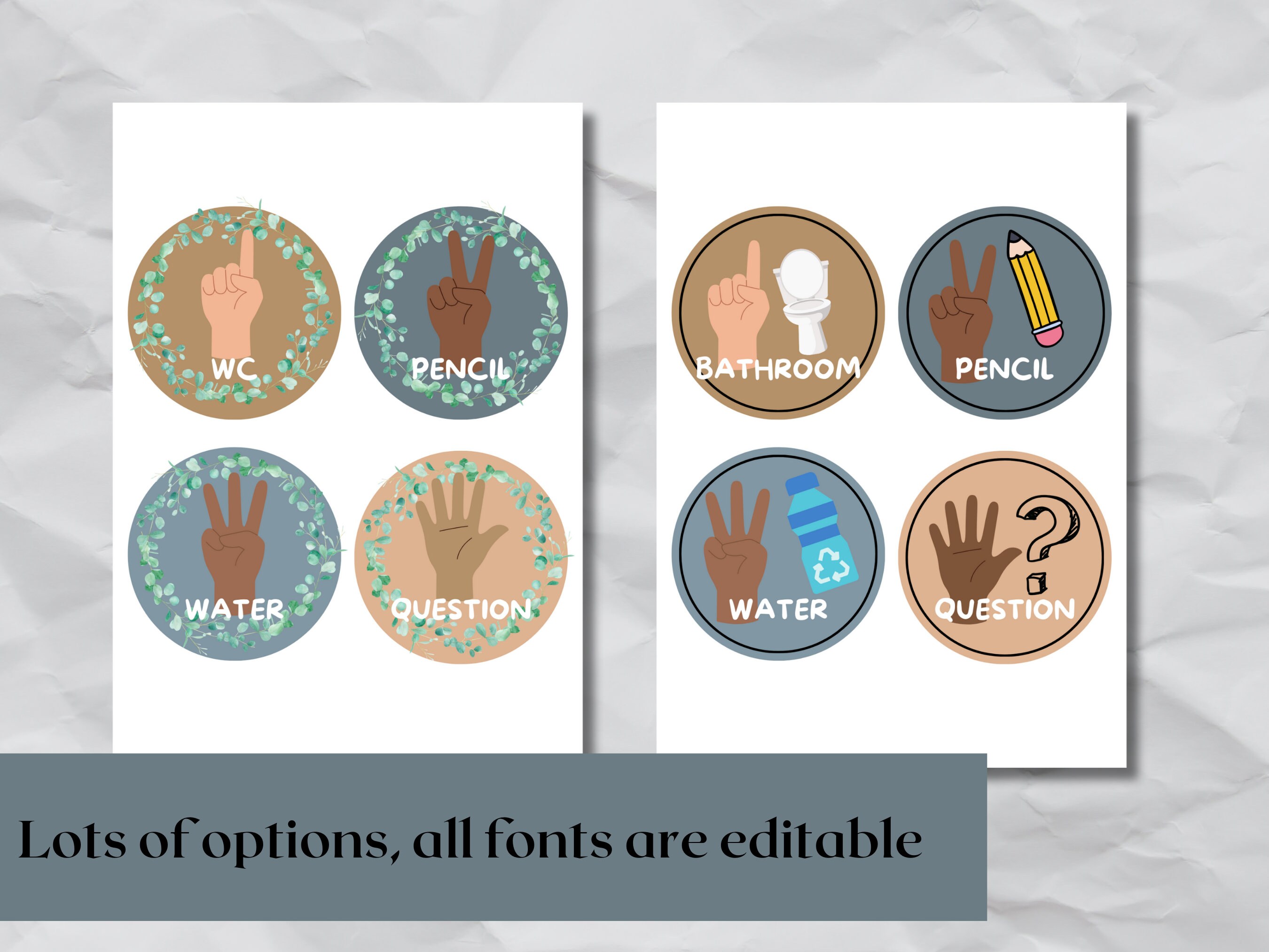Hand Signals for a Boho Plant Themed Calm Classroom | Classroom Decor ...