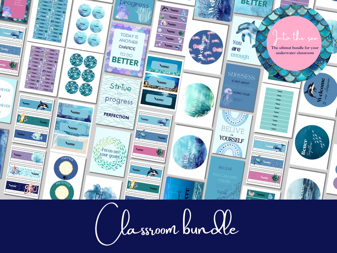 Into the Sea - Classroom Mega Bundle With an Ocean Theme | Classroom ...