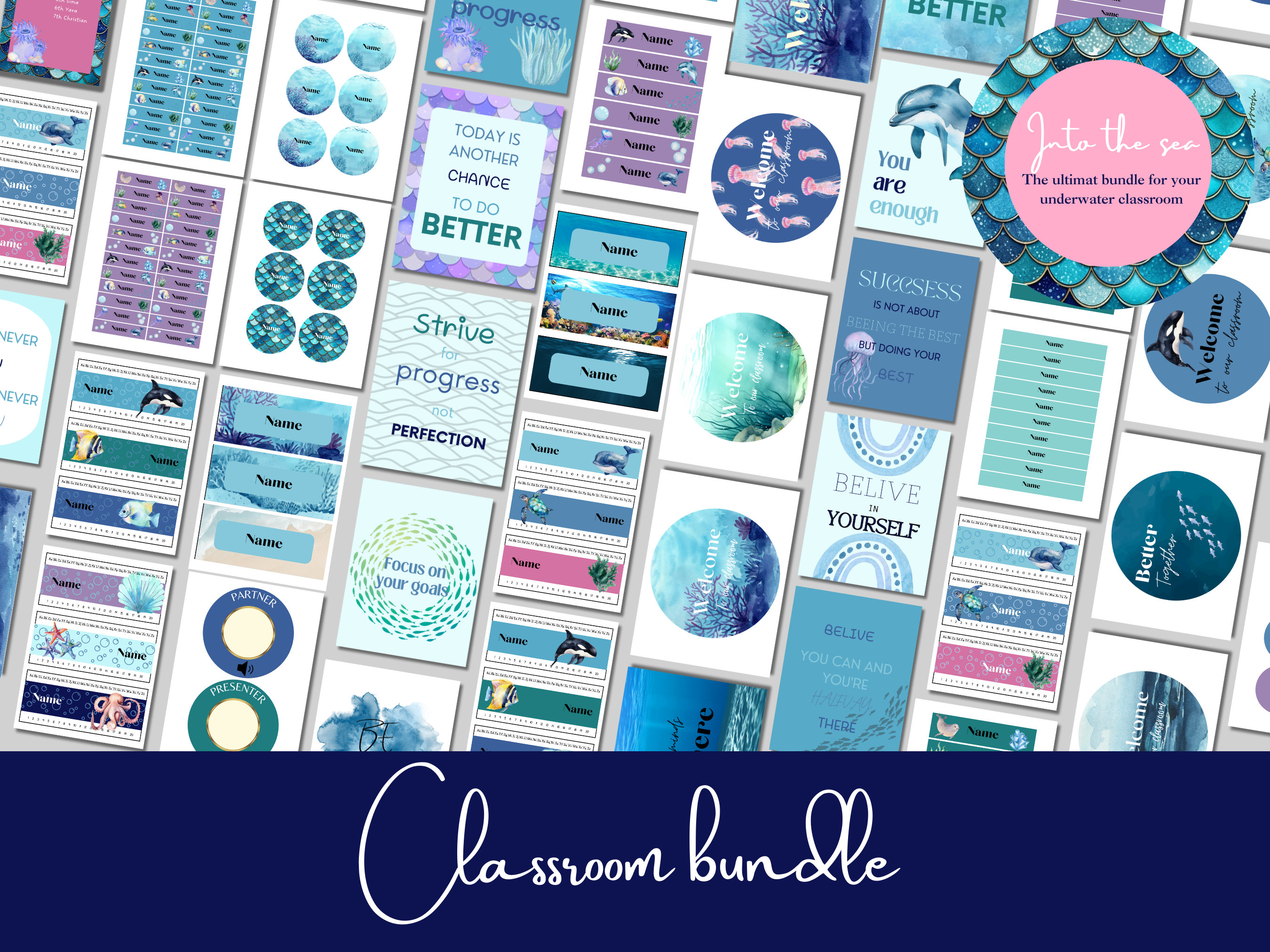 Into the Sea - Classroom Mega Bundle With an Ocean Theme | Classroom ...