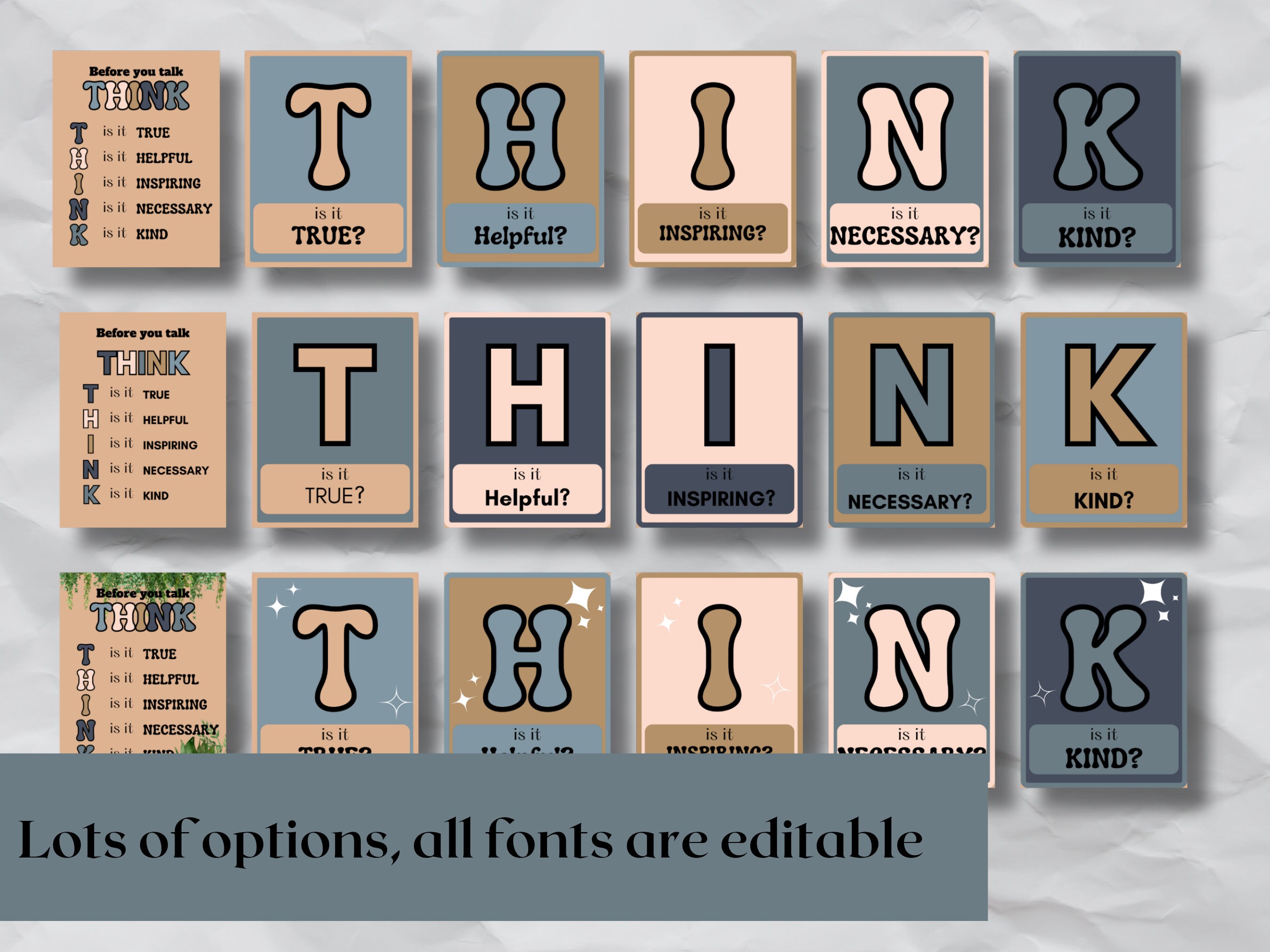 THINK Before You Speak - Classroom Posters - Classroom Decor - House ...