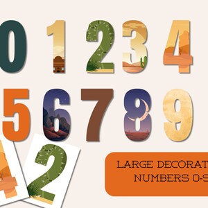 Numbers Posters for a Western Themed Classroom | Classroom Decor | Math ...