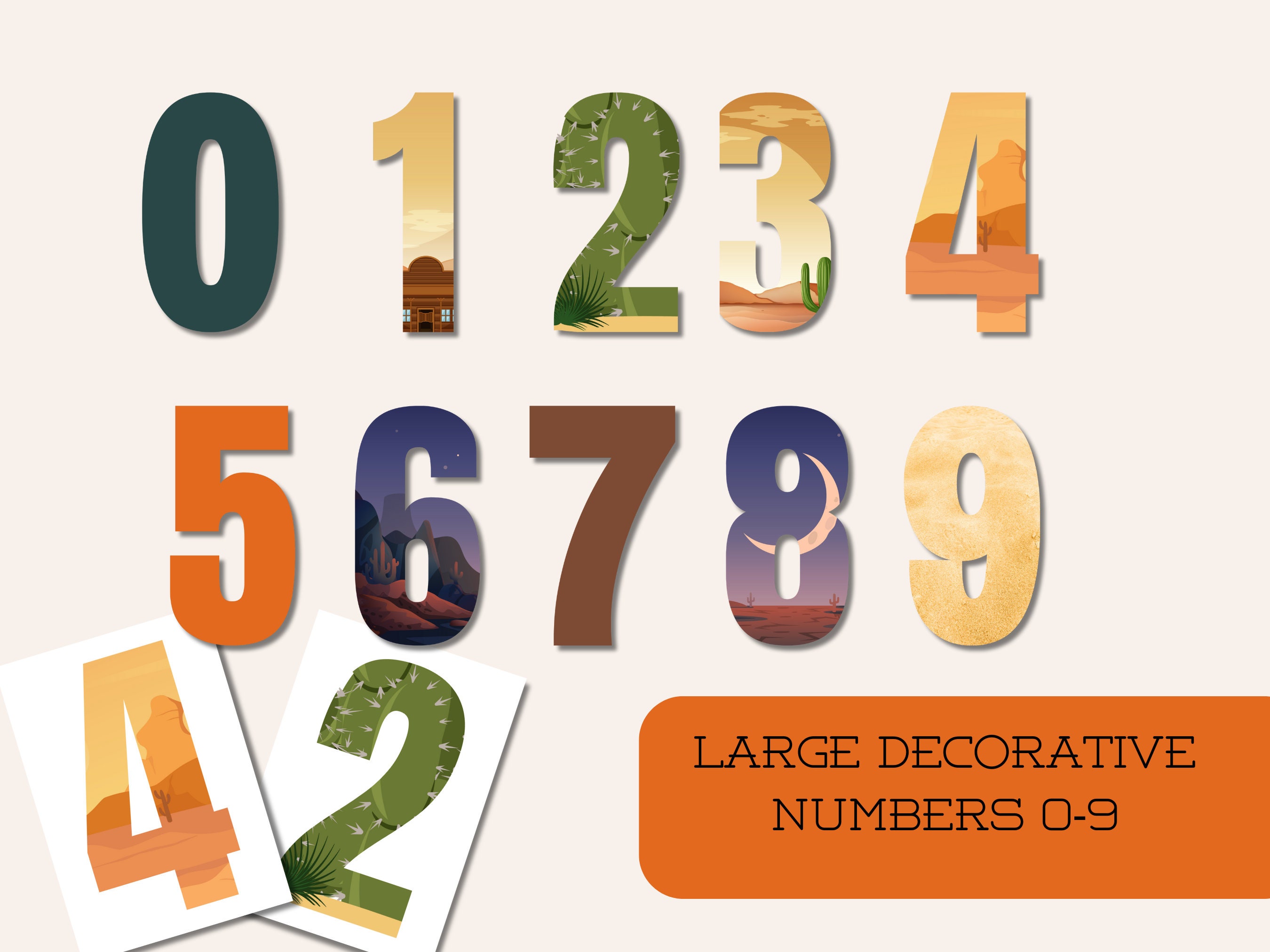Numbers Posters for a Western Themed Classroom | Classroom Decor | Math ...