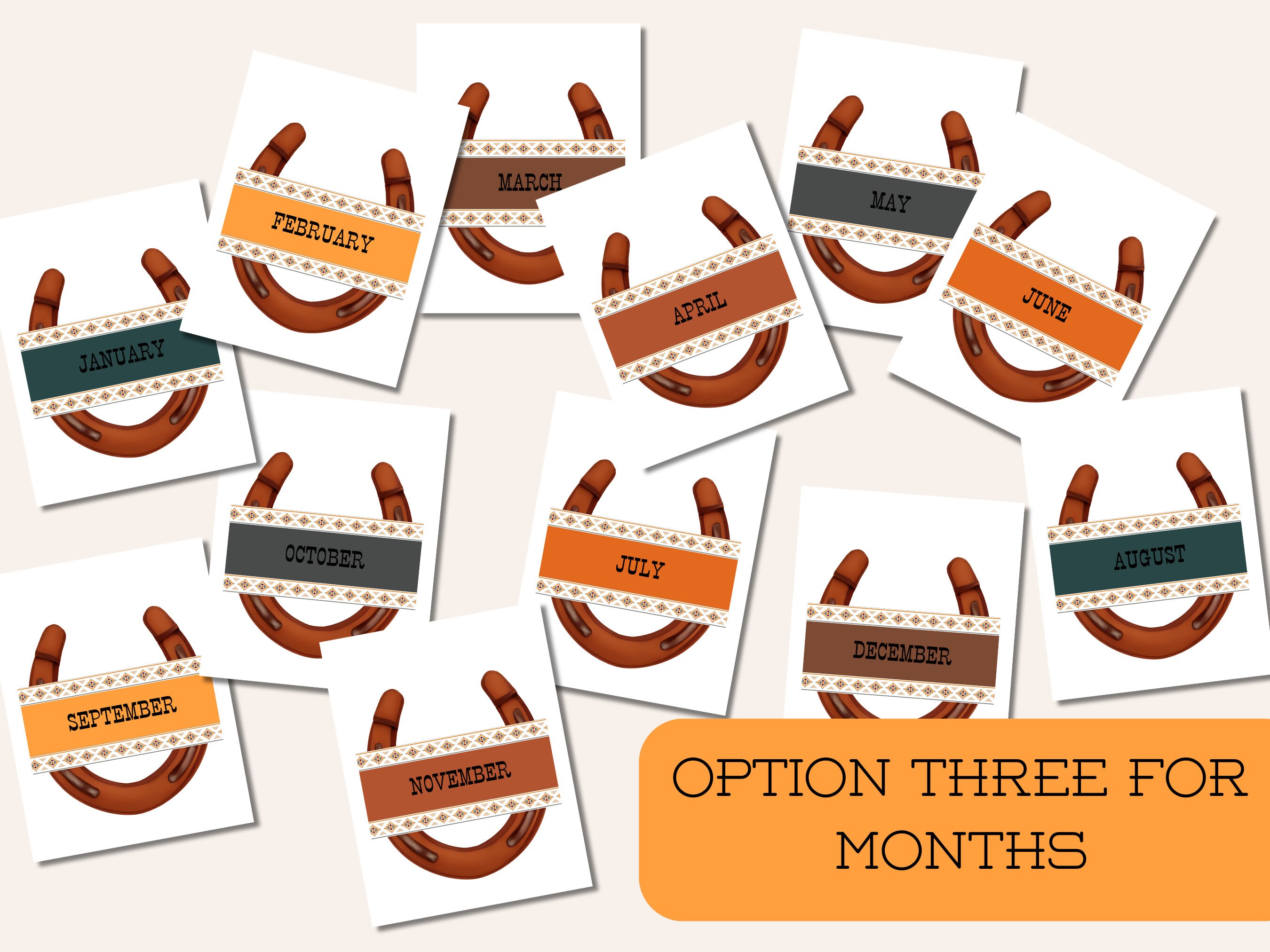 Birthday Calendar for a Western Themed Classroom | Classroom Decor ...