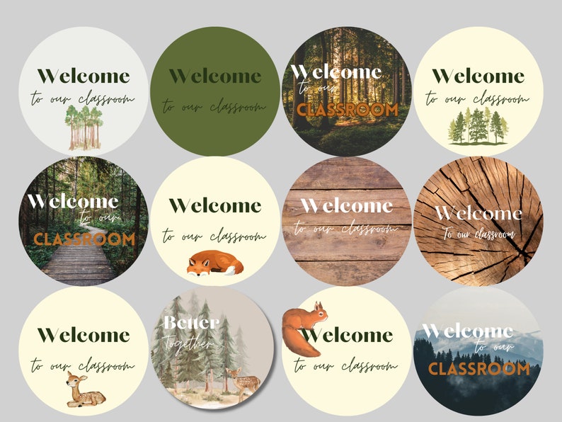 Forest Classroom Door Sign Out of the Woods Inspirational Classroom - Etsy