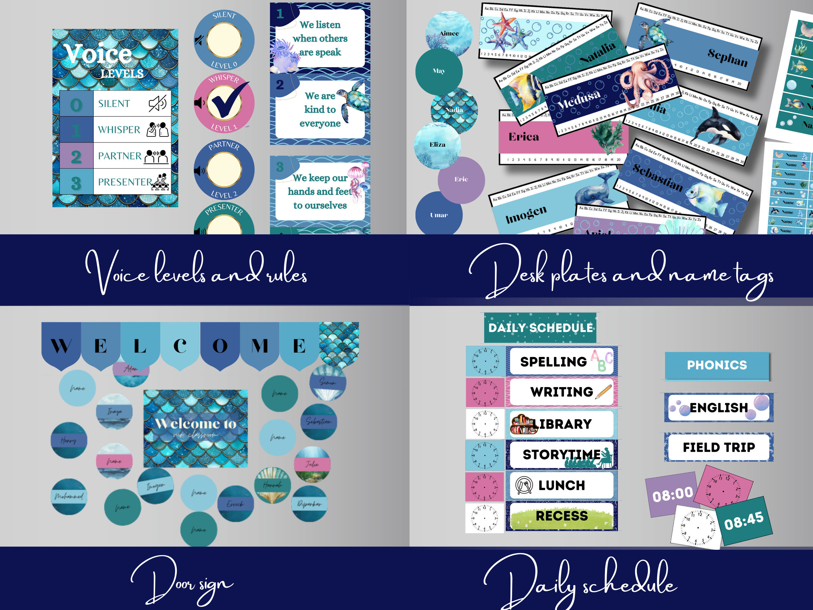Into the Sea - Classroom Mega Bundle With an Ocean Theme | Classroom ...