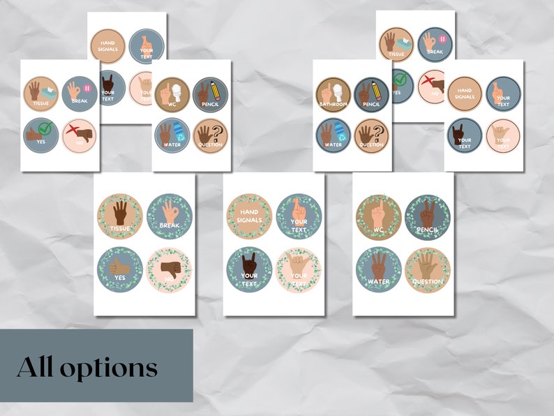 Hand Signals for a Boho Plant Themed Calm Classroom | Classroom Decor ...