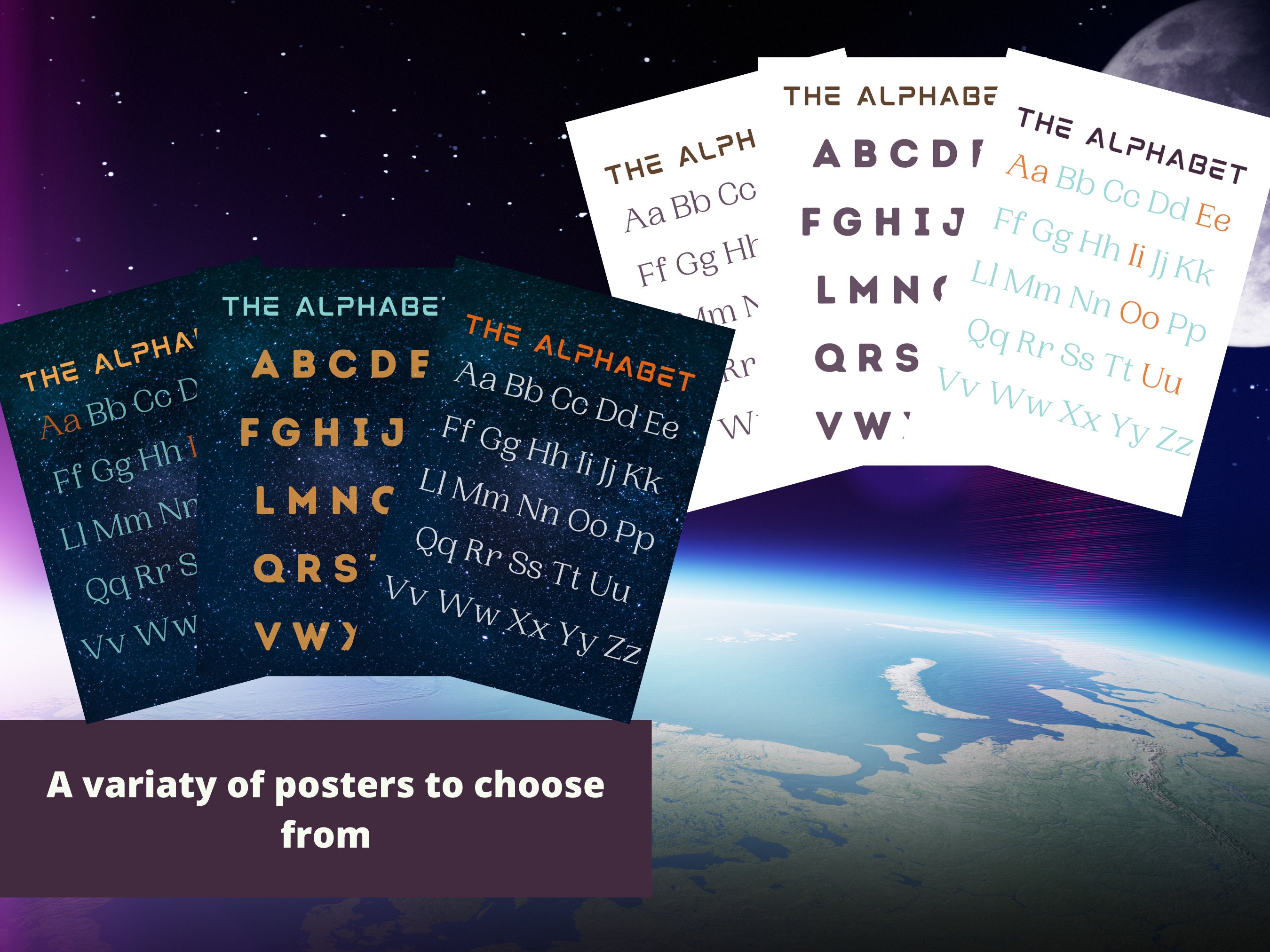 Space Themed Classroom Educational Posters - Etsy