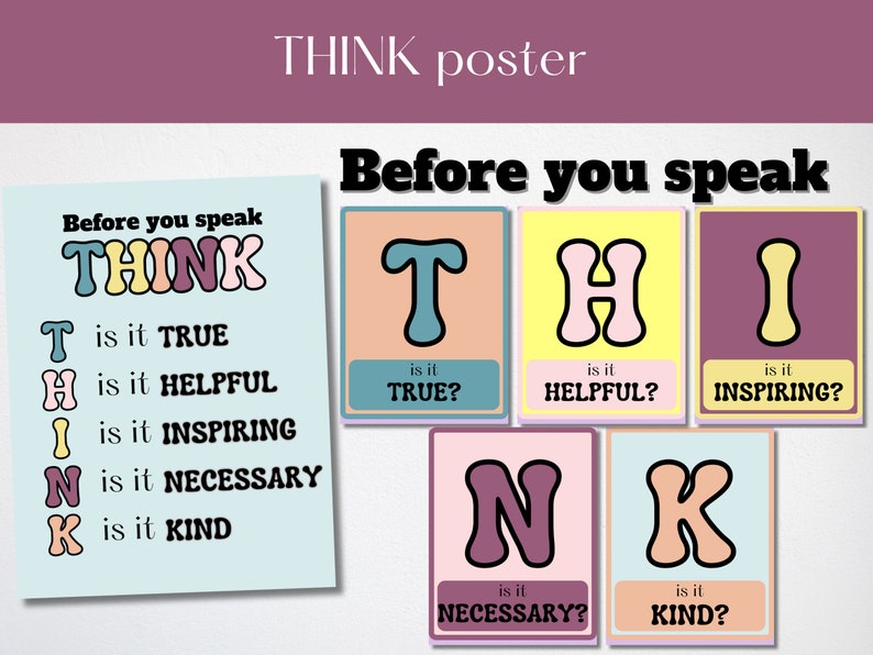 Think Posters Heavenly Clouds Classroom Management Thinking Classroom ...