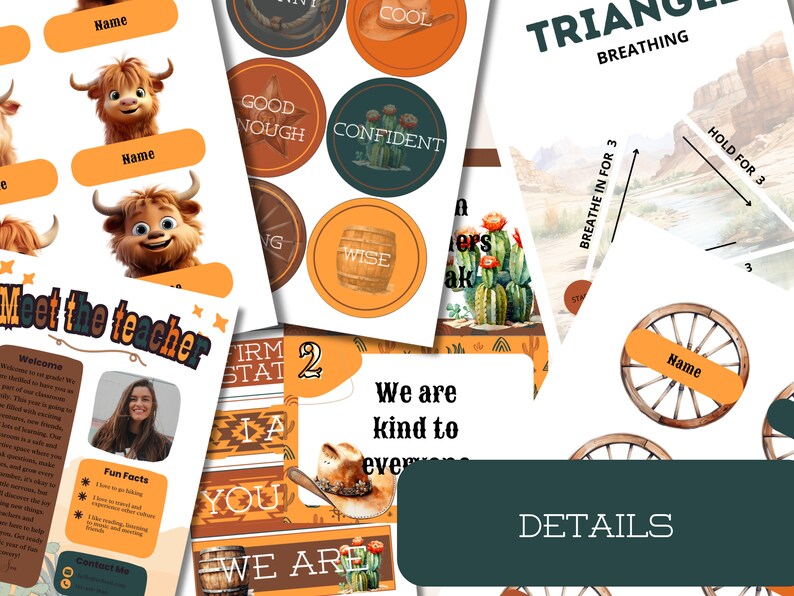 Classroom Management Mini Bundle for a Western Themed Classroom ...
