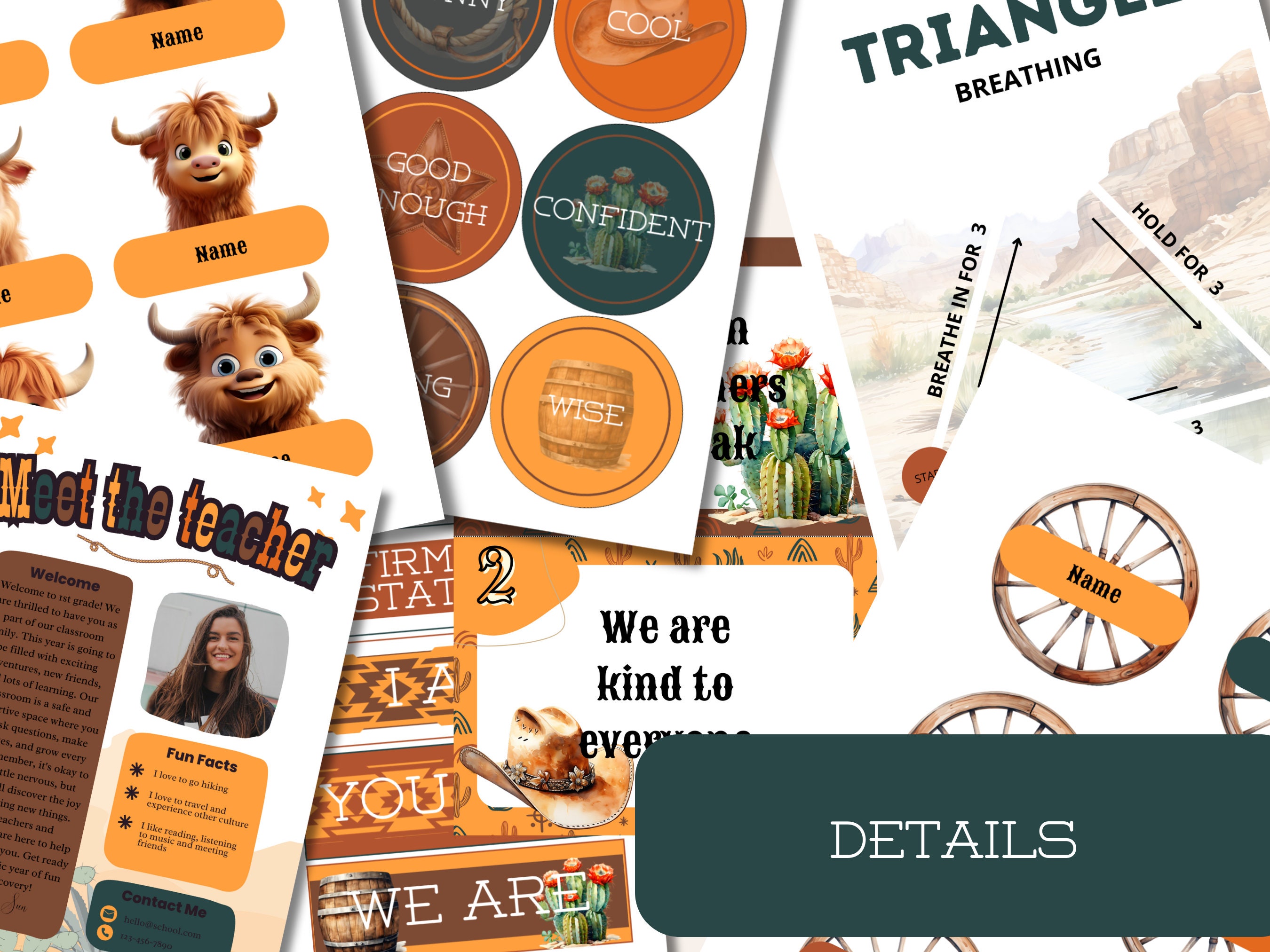 Classroom Management Mini Bundle for a Western Themed Classroom ...