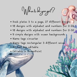 Desk Plates and Name Tags With an Ocean Theme | Classroom Decor | Into ...