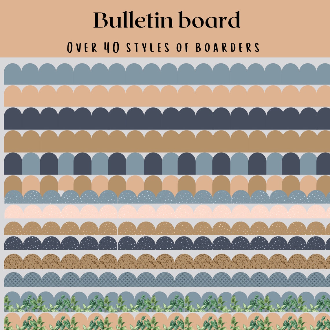 Bulletin Boarders and Letters for a House Plant Themed Calm Classroom ...