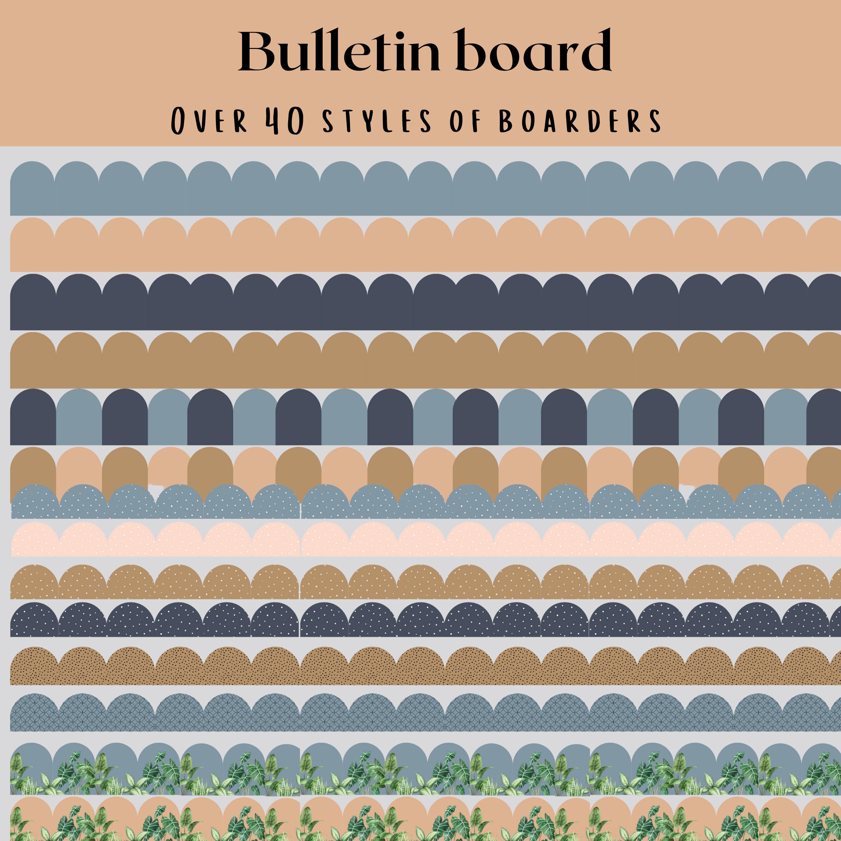 Bulletin Boarders and Letters for a House Plant Themed Calm Classroom ...