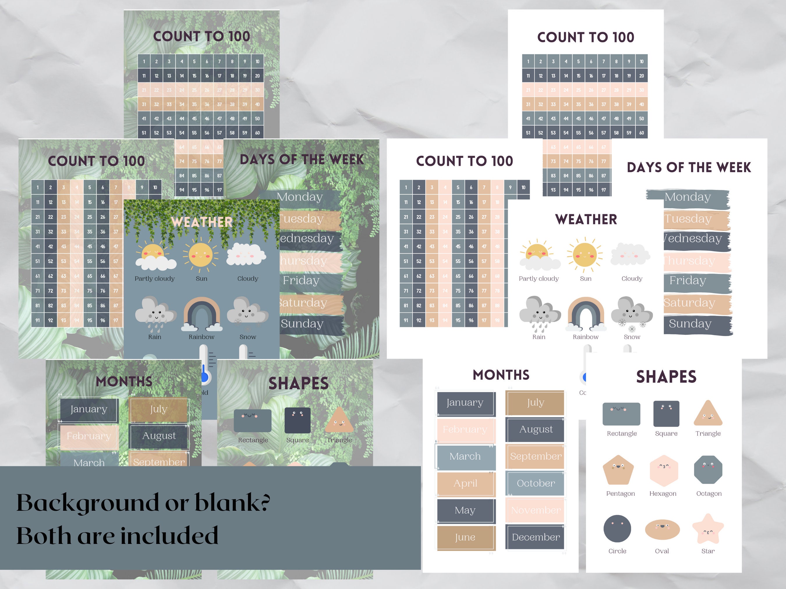 Educational Posters for a Clam Plant Themed Classroom | Classroom Decor ...