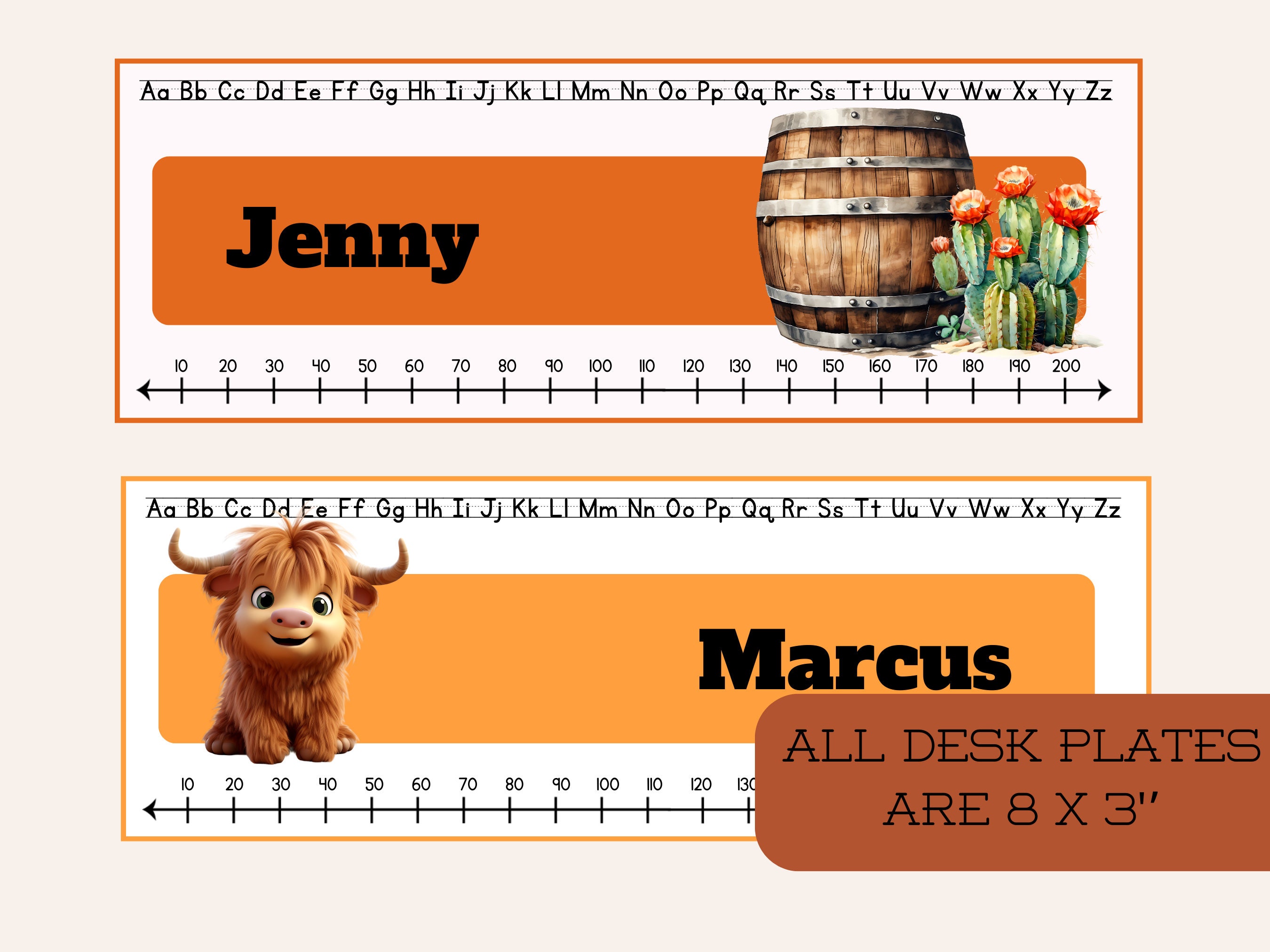 Desk Plates and Name Tags for a Western Themed Classroom | Classroom ...