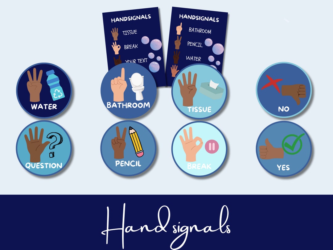 Hand Signals for an Ocean Themed Classroom - Etsy