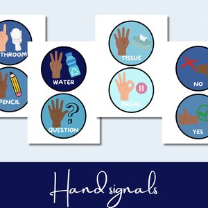 Hand Signals for an Ocean Themed Classroom | Classroom Decor ...