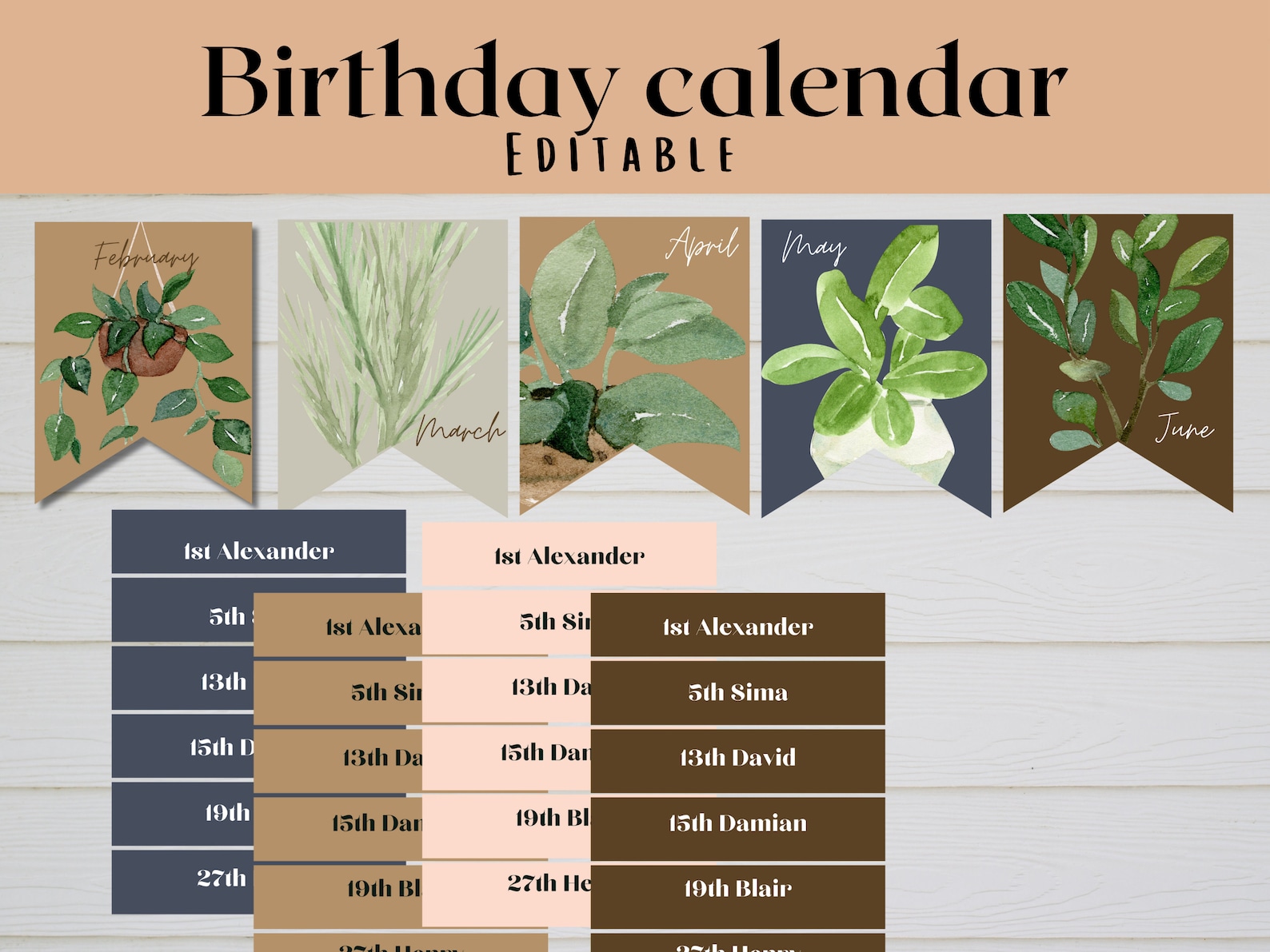 Boho Plants Calm Classroom Decor Bundle |plants Please | Serene ...