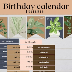 Boho Plants Calm Classroom Decor Bundle |plants Please | Serene ...