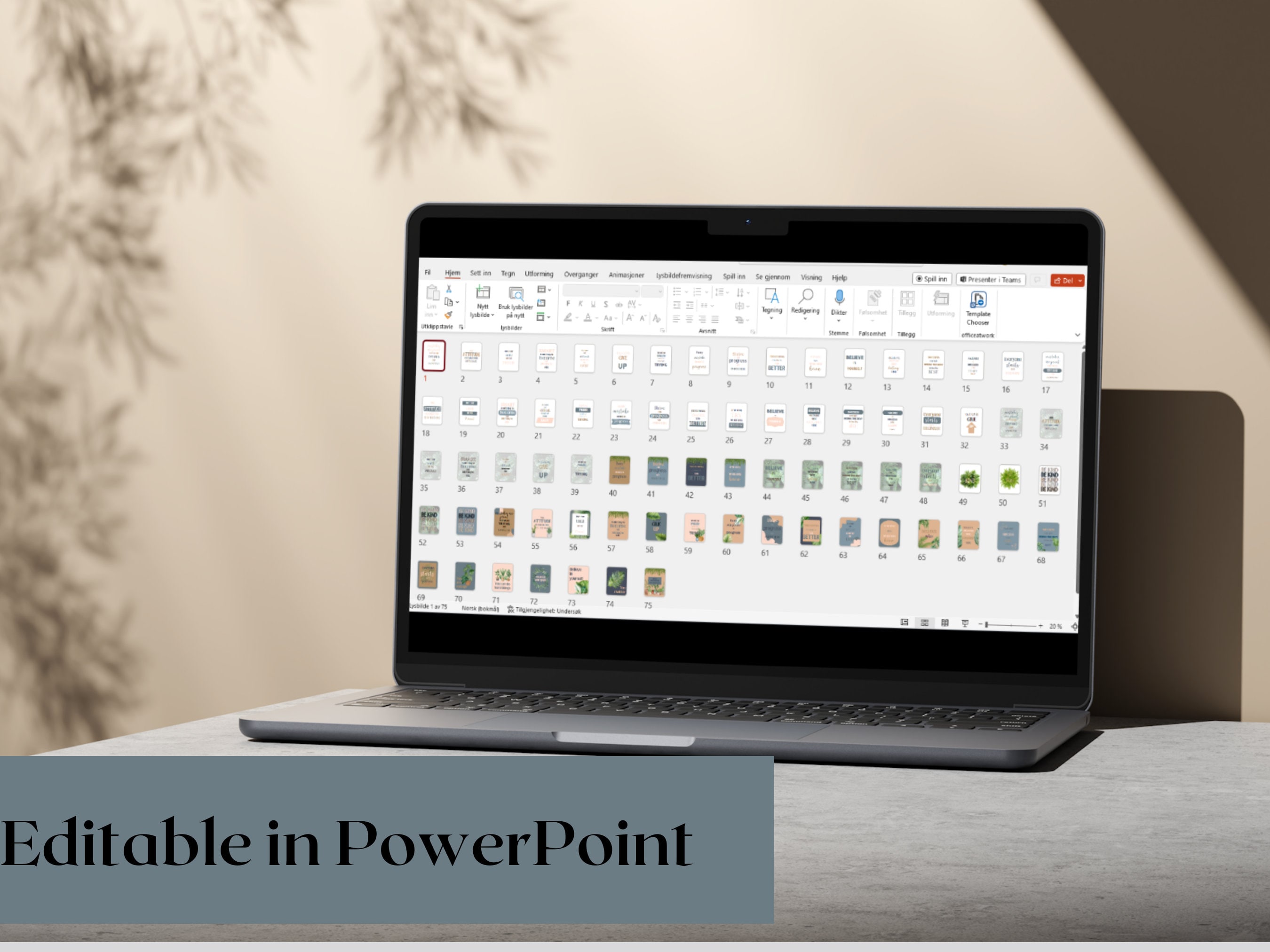 Growth Mindset Posters With a Plant Theme in Calm Colors Classroom ...