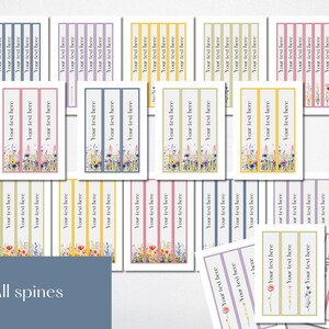 Meadow Themed Binder Covers and Spines | Classroom Decor | Wild Flowers ...