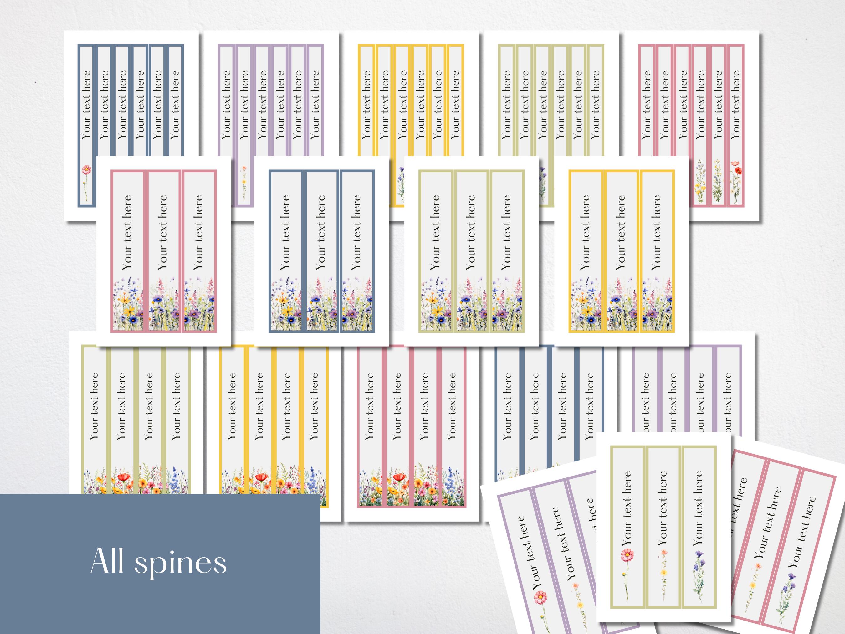 Meadow Themed Binder Covers and Spines | Classroom Decor | Wild Flowers ...