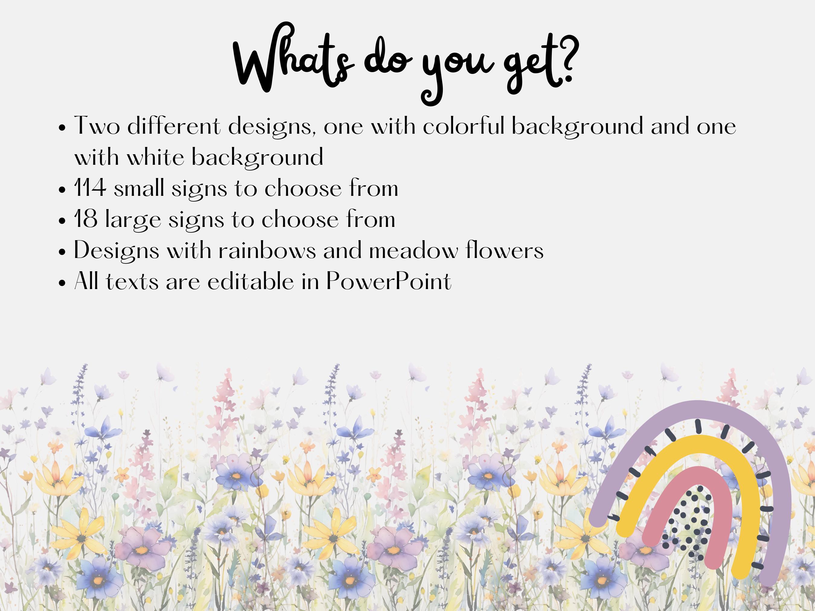 Printable Rolling Cart Labels With a Meadow Theme | Classroom Decor ...