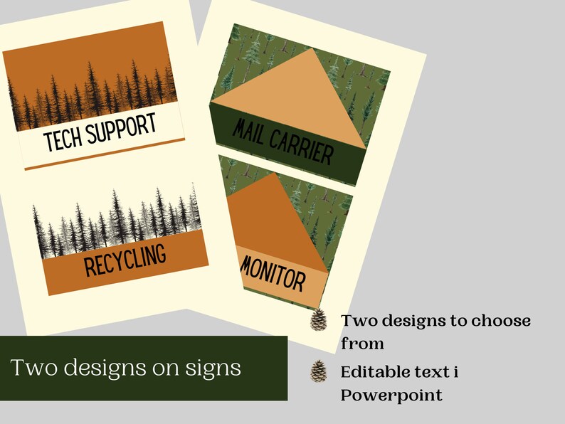 Classroom Jobs Display for a Woodland Haven - Etsy