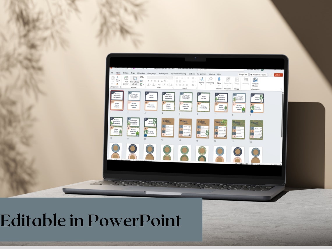 Classroom Rules and Voice Levels for a Calm Plant Themed Classroom ...