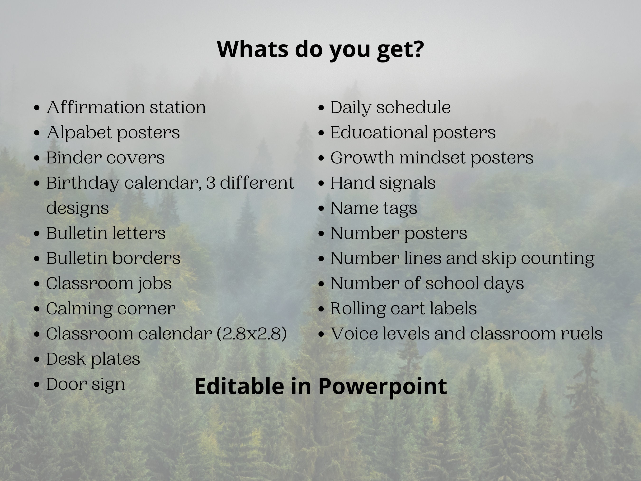 Forest Classroom Decorations Mega Bundle | Classroom Decor Bundle ...