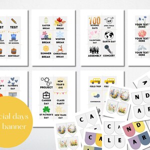 Classroom Calendar With a Wild Flower Meadow Theme | Classroom Decor ...