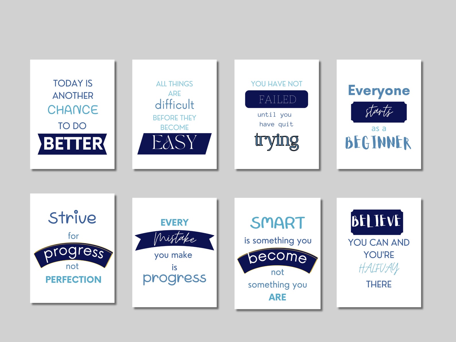 Growth Mindset Motivational Posters for an Ocean Themed Classroom ...