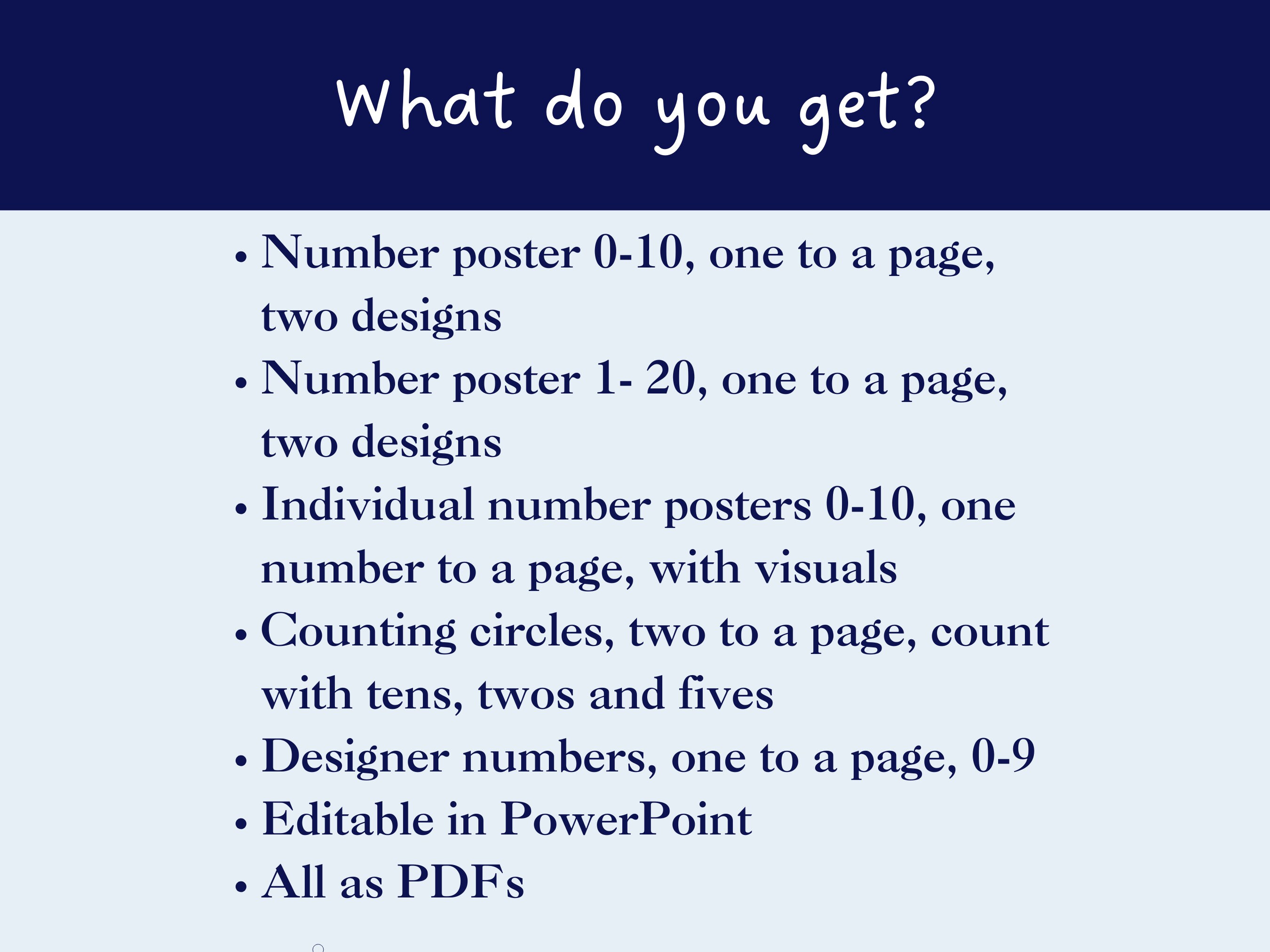 Number Posters for Counting and Number Recognition With an Ocean Theme ...