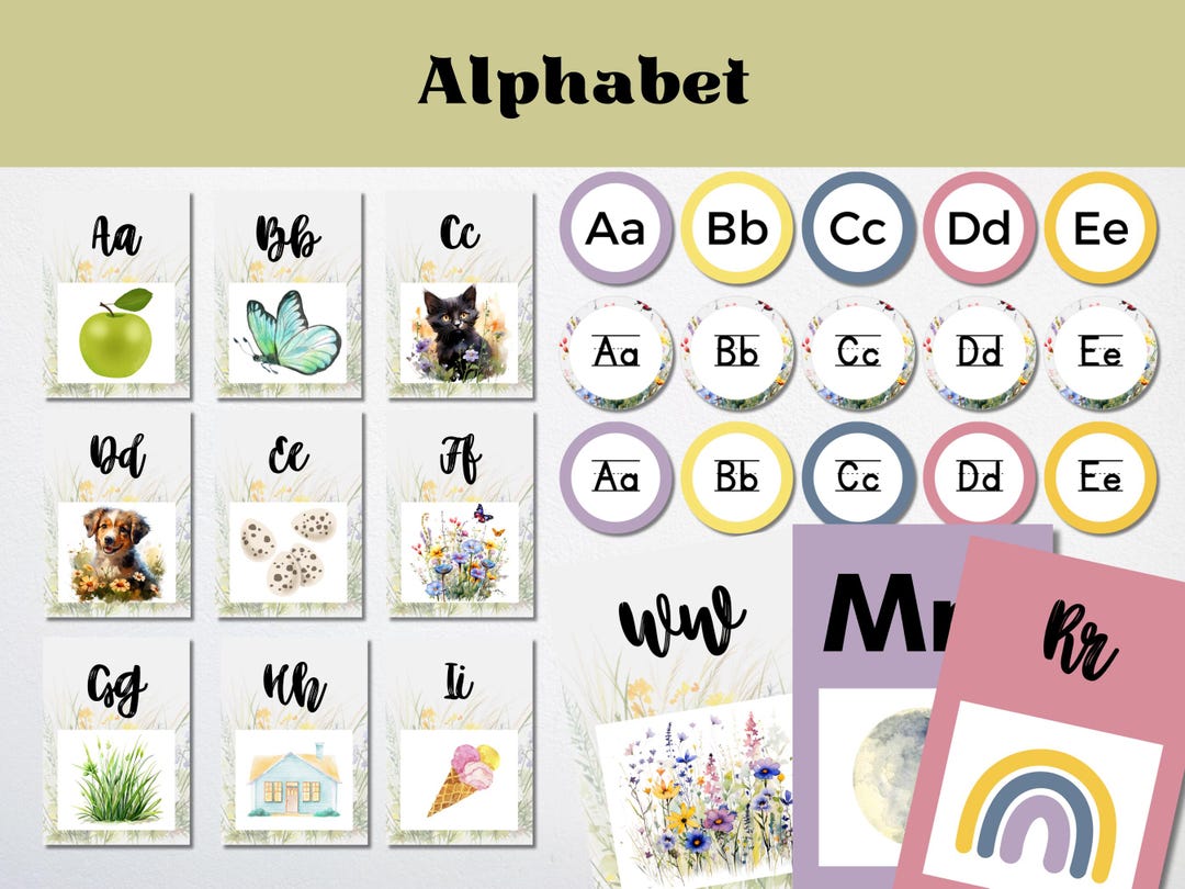 Wild Flower Meadow Alphabet Posters for Classrooms | Classroom Decor ...