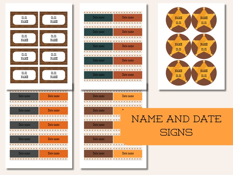 Birthday Calendar for a Western Themed Classroom | Classroom Decor ...