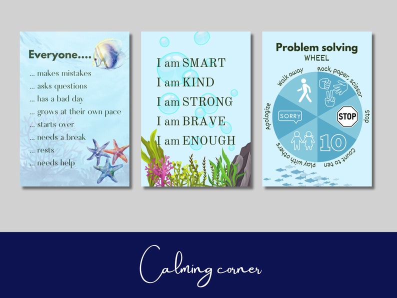 Calming Corner for a Sea Themed Classroom | Classroom Decor | Ocean ...